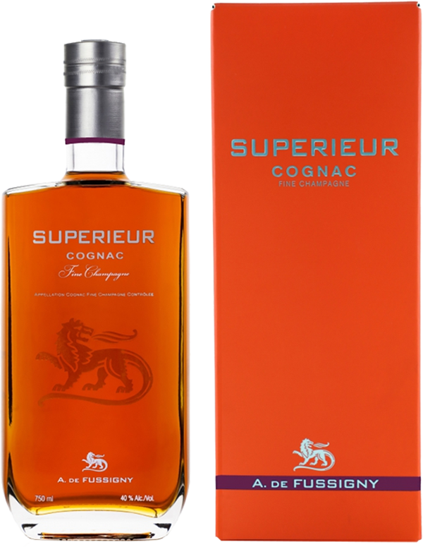 Коньяк A. de Fussigny Superieur Fine Champagne Cognac (gift box) 0.7 л ...